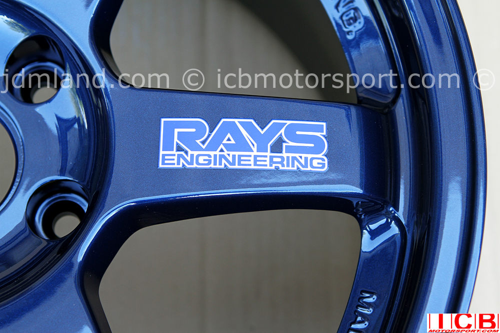 Rays Volk Racing TE37 Wheels 17X8 5X114.3 +38 Offset Magnesium Blue ...
