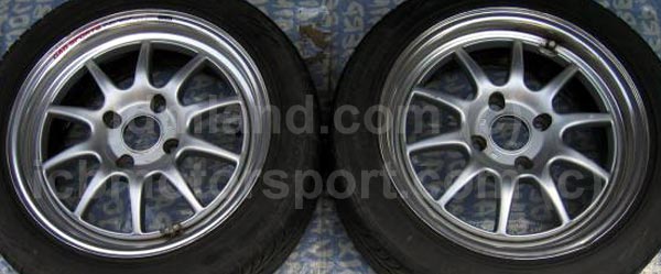 Gabs Silver with Polished lip 16" 4X114.3 Rare!